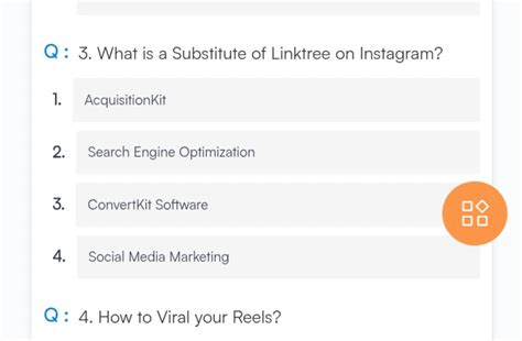 Q 3 What Is A Substitute Of Linktree On Instagram Acquisitionkit Searc