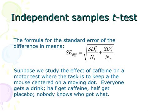 T Test Statistics Ppt