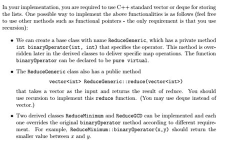 Solved You Are Asked To Implement Map Filter And Reduce