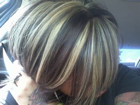 Best Images About Contrasting Hair Highlights On Pinterest Red Blonde Brown Hair With