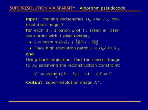 Ppt Image Super Resolution Via Sparse Representation Powerpoint