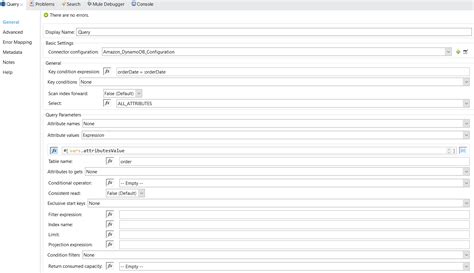 Dynamodb Connector Mule 4