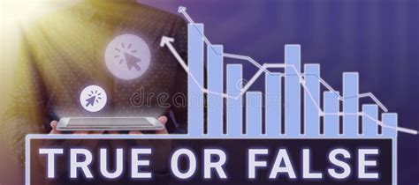 Sign Displaying True Or False Word Written On Decide Between A Fact Or Telling A Lie Doubt