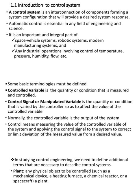 introduction to control engineering pdf control theory control system