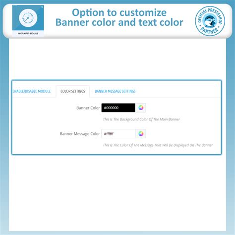 Free Prestashop Working Hours Module