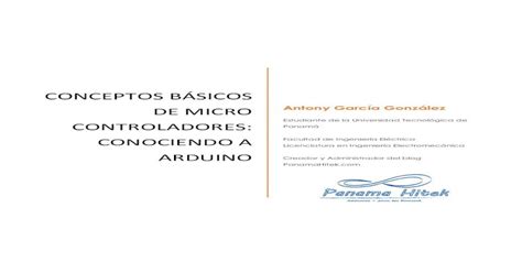 Conceptos Básicos De Micro Controladores Conociendo A Arduinopdf Pdf Document