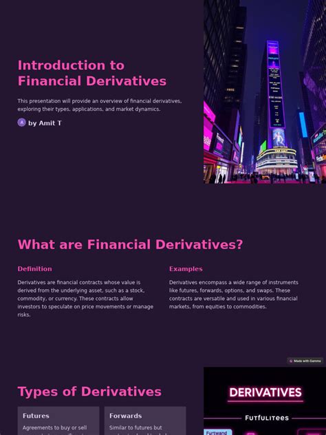 Introduction To Financial Derivatives Pdf Derivative Finance