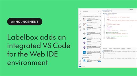 Labelbox Unveils Integrated Vs Code Ide Generate Sophisticated Training Code Quickly