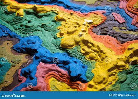 Modelling Clay Used For Contour Mapping In Aerodynamics Stock Photo
