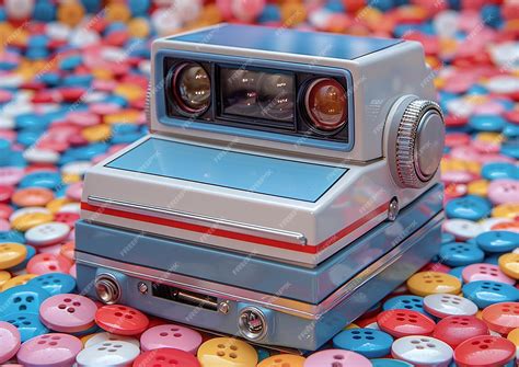 Premium Photo A Robot Made By A Robot Sits On Top Of A Pile Of Buttons
