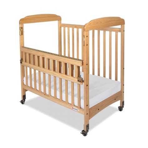 Wood Safehinge Side Crib Compact Foliot Furniture