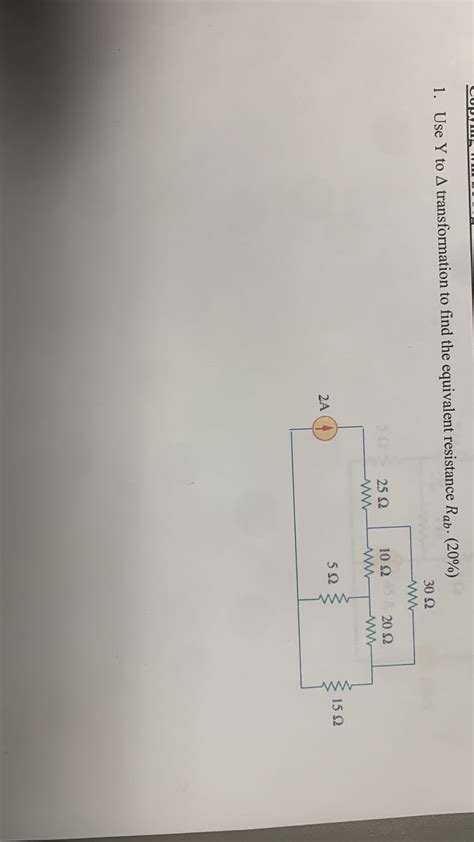 solved use y ﻿to Δ ﻿transformation to find the equivalent