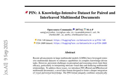 Pin A Knowledge Intensive Dataset For Paired And Interleaved