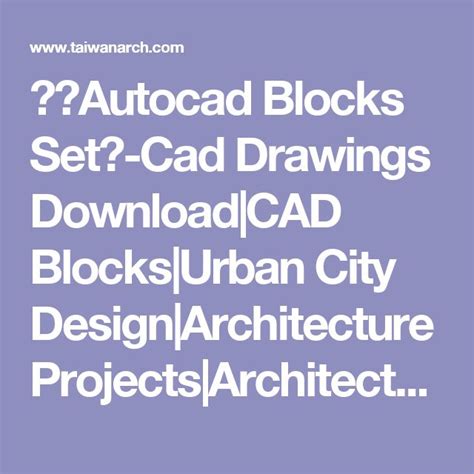 Autocad Blocks Set Download Cad Drawings
