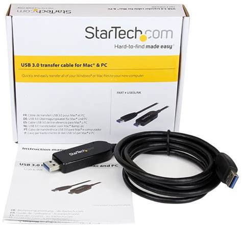 Startech Com Usb Link Usb Data Transfer Cable For Mac And Windows Incl Mac Os X And