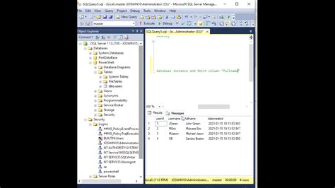 Fetch Data From Sql Server Database Using Ms Powershell Youtube