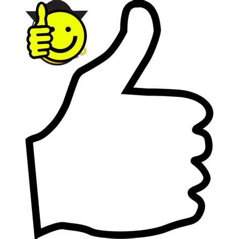 Thumbs Up Icon Outline Free Svg