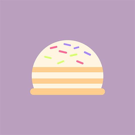 맛있는 케이크 평면 아이콘 벡터 Ai Eps Uidownload