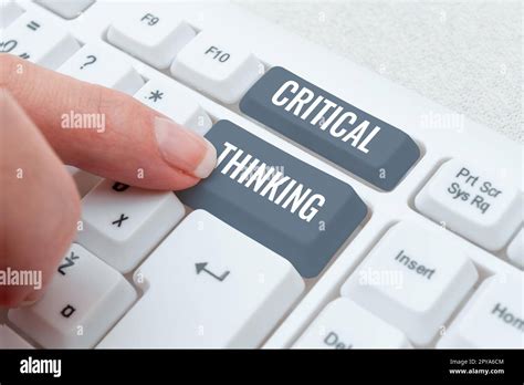 Handwriting Text Critical Thinking Internet Concept Sequence Of Stages