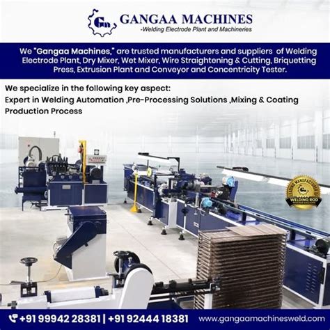 Process Of Welding Electrode Production Gangaa Machines