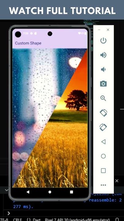 Flutter Tutorial Custom Shape Clipper Clip Path Mobile Application
