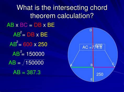 Ppt Unit 16 Mathematic Intersecting Chord Theorem Powerpoint