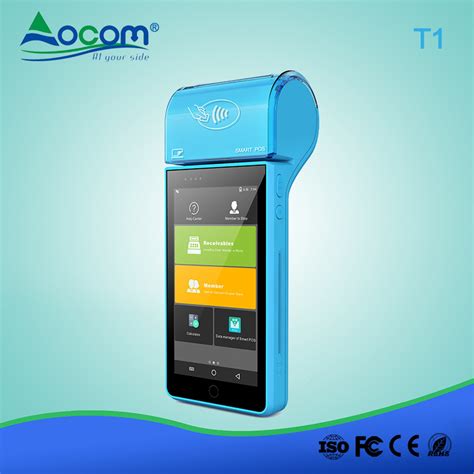 Android Qr Code Psam Slot NFC POS Terminal With Printer Android POS Terminal With Printer And