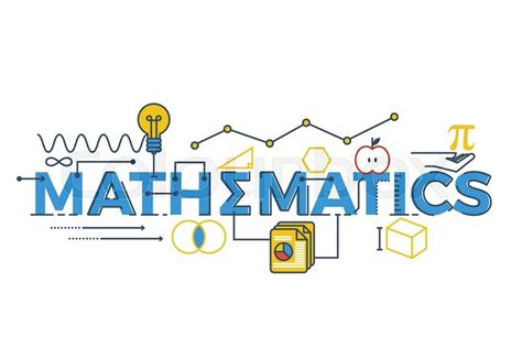 Illustration Of Mathematics Word In Stock Vector Colourbox