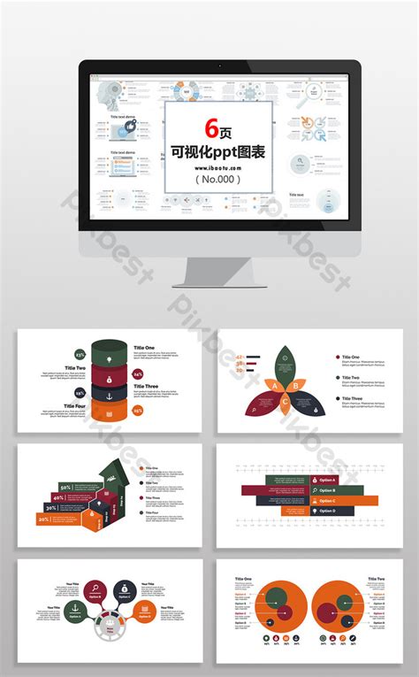 Colorful Data Statistics Ppt Elements Powerpoint Pptx Template Free