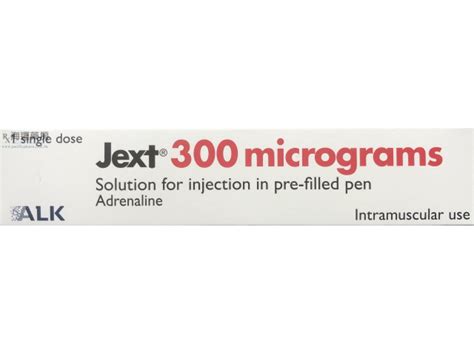 安捷過敏急救筆 Jext 300 Micrograms Solution For Injection 注射針劑 海運藥房