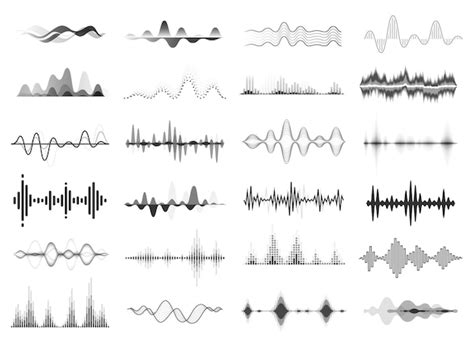 Premium Vector Black Sound Waves Music Beat Audio Equalizer Abstract