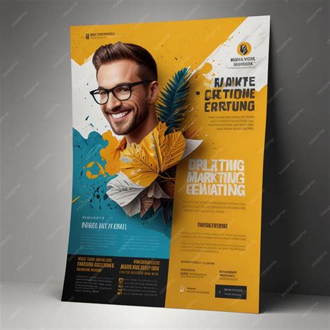 A4 Flyer Template Generative Ai Premium Ai Generated Image