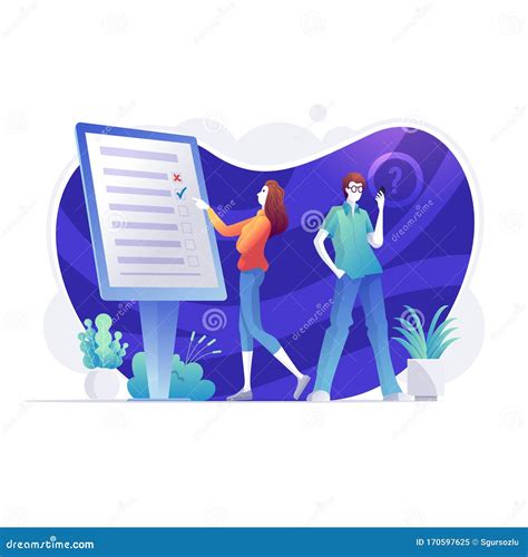 Онлайн форма анкеты смартфона клиента обзора Иллюстрация вектора иллюстрации насчитывающей