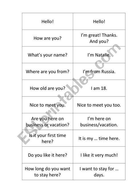 Introduction Question Games Esl Worksheet By Natalie Elliot
