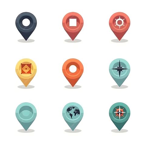 Vector Map Icons Map Location Icons Location Pin Vector Vector Location Marker Map Marker Design