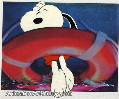 Animation Cel Production Cel Of Snoopy Pnccs50production Celsnoopy
