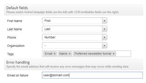 Activecampaign Integration For Web Forms 123formbuilder