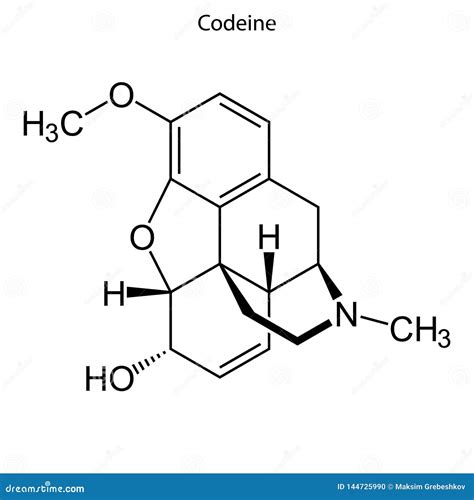 Codeine Chemical Formula Codeine Structural Chemical Formula Isolated