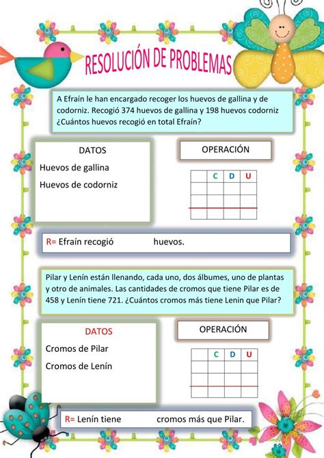 Problemas Con Sumas Y Restas Worksheet