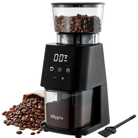 Ollygrin Conical Burr Coffee Grinder Electric Coffee Bean