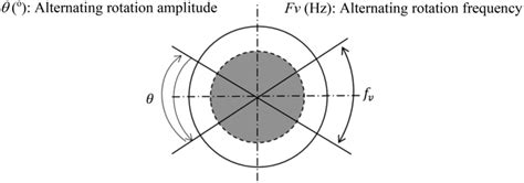 schematic diagram of forward and reverse alternating rotation