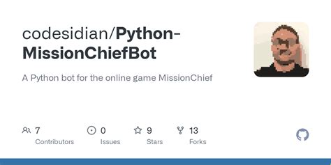 Github Codesidianpython Missionchiefbot A Python Bot For The Online