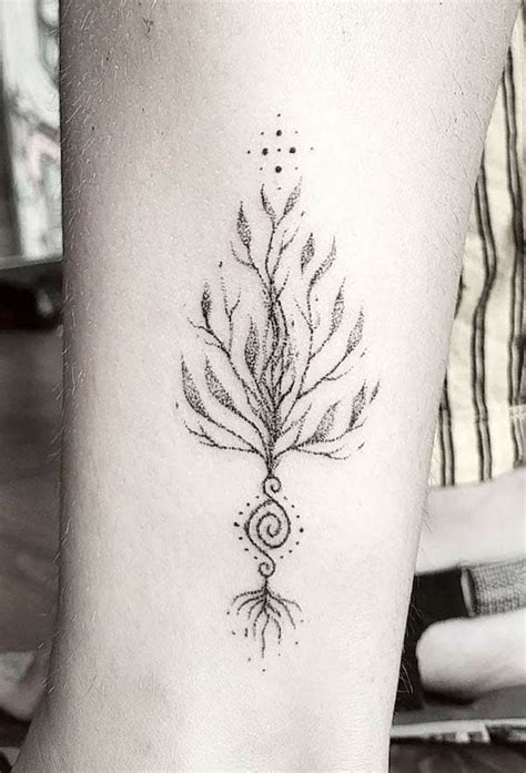 Sacred Geometry Tree Of Life Tattoo