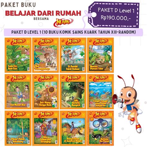 Jual Kuark Paket Belajar Dari Rumah Bersama Kuark Semua Level Paket D E Shopee Indonesia