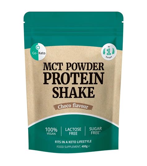Mct Powder Protein Shake Chocolate Go Keto 400g Ketofitshop
