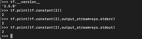 Tensorflow Tfprint Prints Nothing In Idle In Python 3x Stack Overflow