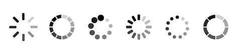 premium vector loading icon set circle loader collection collection