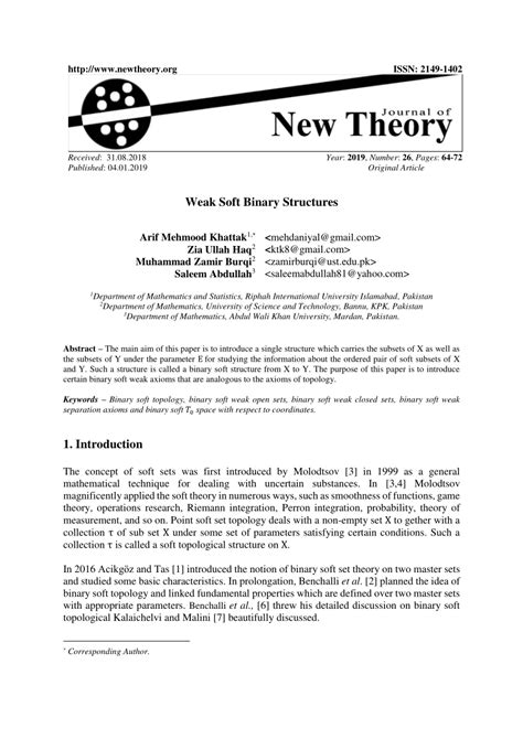 pdf weak soft binary structures