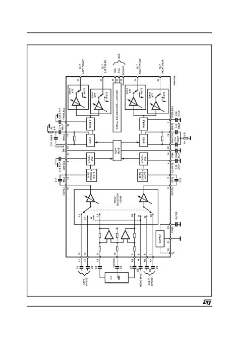 Tda7342 Datasheet214 Pages Stmicroelectronics Digitally Controlled Audio Processor