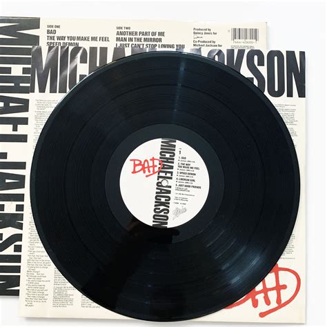 Vintage Michael Jackson Bad Album Lp Record Vinyl 12 1987 Man In The